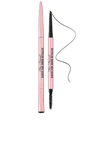 TOO FACED Too Faced Super Fine Brow Detailer Eyebrow Pencil In Soft Black. Soft Black