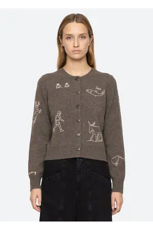 Sea Sea Demi Cardigan - Gray