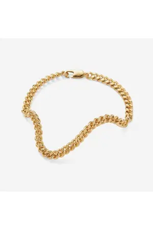 Lady Grey Wave Chain Bracelet
