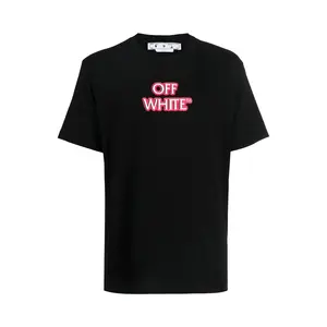 Off-White Emotion Neon Slim Short-sleeve Tee - Black