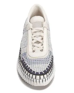 Chloé Nama Stitch Walking Sneakers - Cosmic Blue