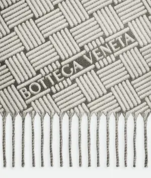 Bottega Veneta Cashmere Blanket With Intreccio Motif