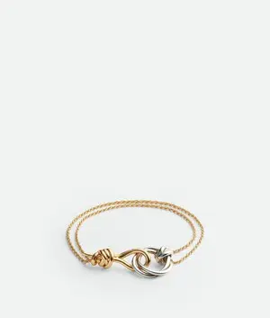 BOTTEGA  VENETA Knot Bracelet - Silver/yellow Gold