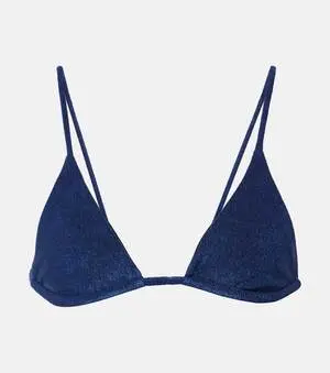 Jade Swim Via Triangle Bikini Top - Blue