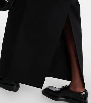 Wardrobe.NYC Cotton Maxi Skirt - Black