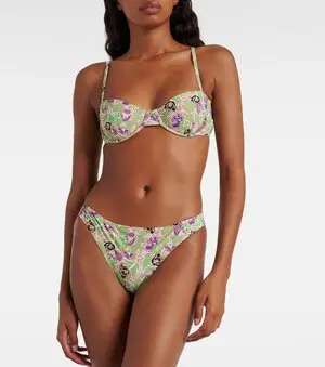 Tory Burch Floral Bikini Top - Multicoloured