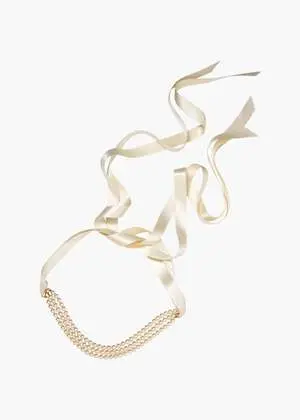 JENNIFER BEHR Blaire Ribbon Tie - Cream