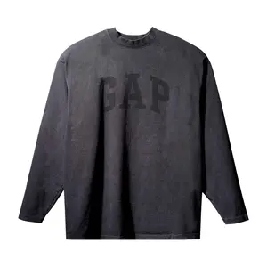 Yeezy Engineered Balenciaga Dove Long-sleeve Tee 'washed - Black