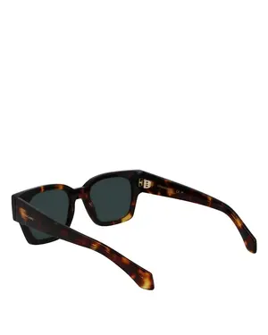 FERRAGAMO Rivet Square Sunglasses - Dark Tortoise