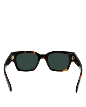 FERRAGAMO Rivet Square Sunglasses - Dark Tortoise