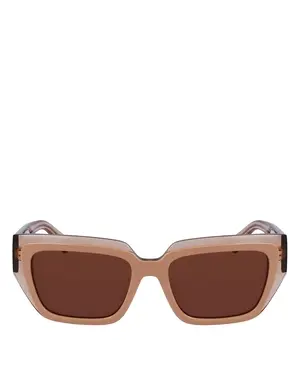 FERRAGAMO Square Sunglasses, 55mm
