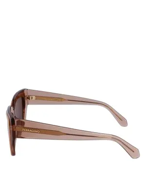 FERRAGAMO Square Sunglasses, 55mm