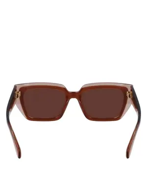 FERRAGAMO Square Sunglasses, 55mm