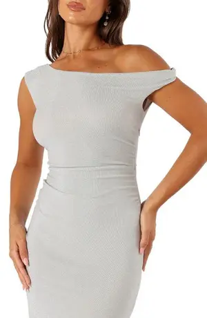 PETAL & PUP Sebastian One-shoulder Body-con Gown