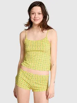 Pink By Frankies Bikinis Sunday Cotton Shorts - Floral