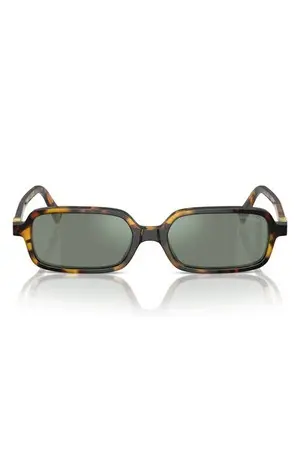 Miu Miu 51mm Rectangular Sunglasses - Honey Havana/green