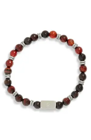 CLIFTON WILSON Beaded Bracelet - Dark Red