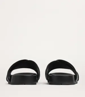 Bottega Veneta Leather Intrecciato Tarik Sandals