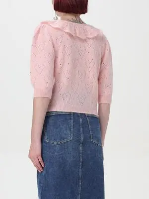 Alessandra Rich Embellished Knit Sweater - Pink
