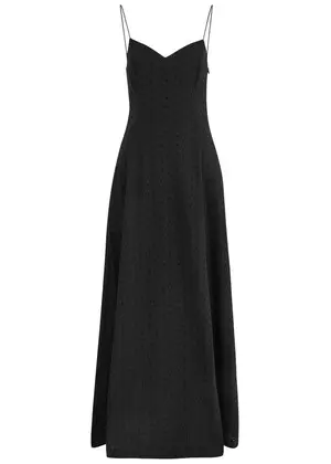 Bernadette Aria Eyelet-embroidered Maxi Dress