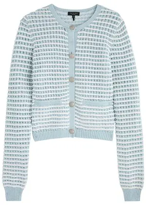 Rag & Bone Marlee Striped Cotton-blend Cardigan