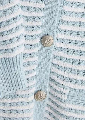 Rag & Bone Marlee Striped Cotton-blend Cardigan