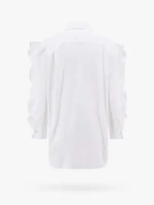 Max Mara Cotton Shirt With Ruffle Detail