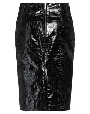 Versace Calfskin Midi Skirt