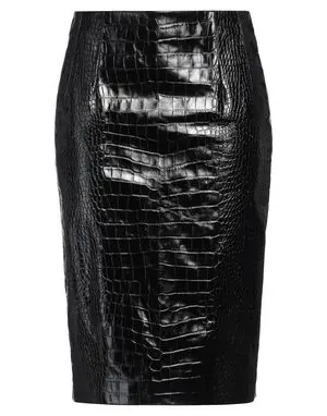 Versace Calfskin Midi Skirt