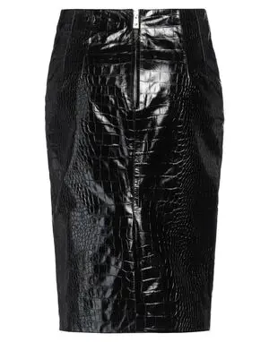Versace Calfskin Midi Skirt
