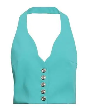 Pinko Crepe Crop Top - Blue