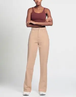Patrizia Pepe Boot-cut High-waisted Jeans - Beige