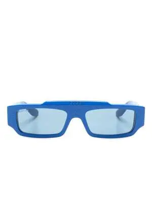 Gucci Rectangle-frame Sunglasses - Blue