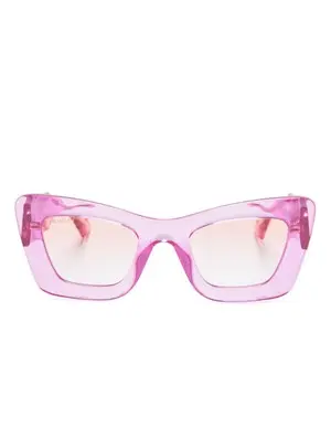 Gucci Cat-eye Frame Sunglasses - Pink