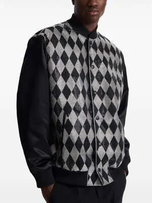 Balmain Rhinestone-embellished Bomber Jacket