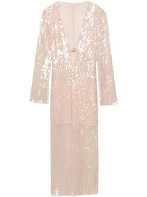 Patrizia Pepe Sequinned V-neck Midi Dress