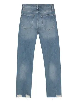 FRAME High-rise Straight-leg Jeans