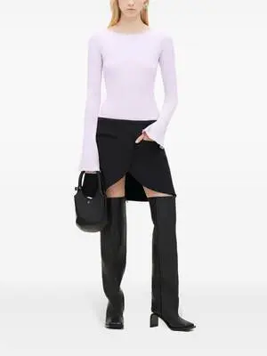 COURREGES Boat-neck Ribbed Jumper