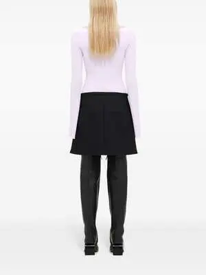 COURREGES Boat-neck Ribbed Jumper