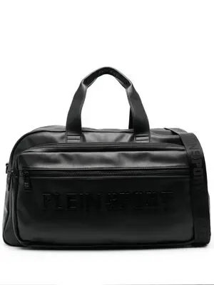 PLEIN SPORT Arizona Embossed-logo Duffle Bag - Black