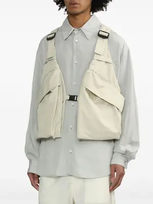 LEMAIRE Multi-pocket Gabardine Waistcoat