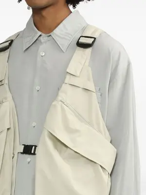LEMAIRE Multi-pocket Gabardine Waistcoat