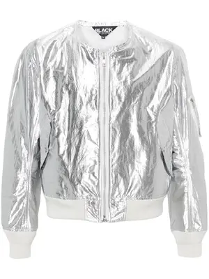 BLACK COMME DES GARÇONS Metallic-finish Bomber Jacket