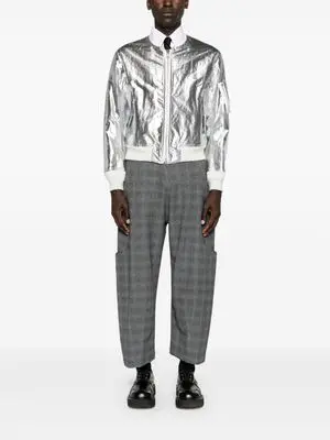 BLACK COMME DES GARÇONS Metallic-finish Bomber Jacket