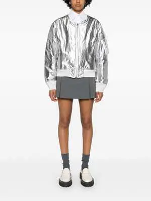 BLACK COMME DES GARÇONS Metallic-finish Bomber Jacket