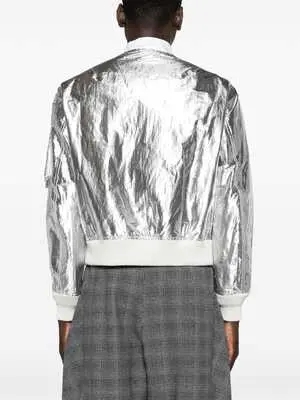 BLACK COMME DES GARÇONS Metallic-finish Bomber Jacket