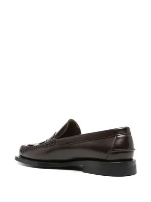 Hereu Nombela Interwoven Leather Loafers