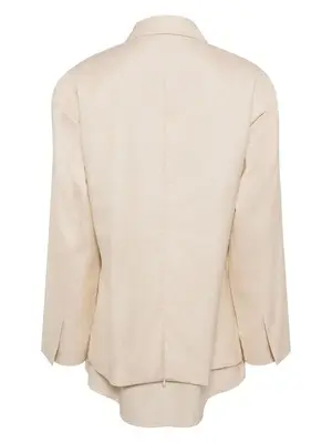 Goen.j Layered Single-breasted Blazer - Neutrals