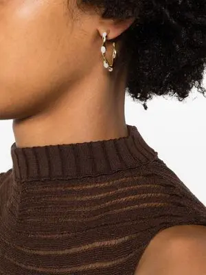 MISSOMA Magma Rainbow Moonstone Hoop Earrings