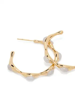 MISSOMA Magma Rainbow Moonstone Hoop Earrings